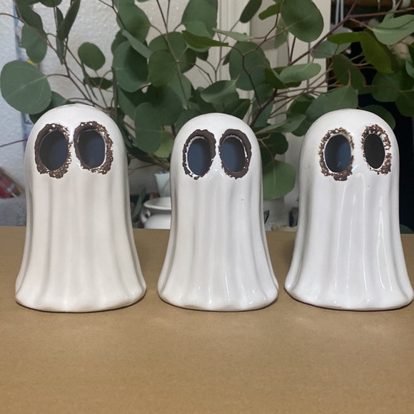 Holiday | Set 3 Ceramic Light Up Ghost Halloween Decor | Poshmark